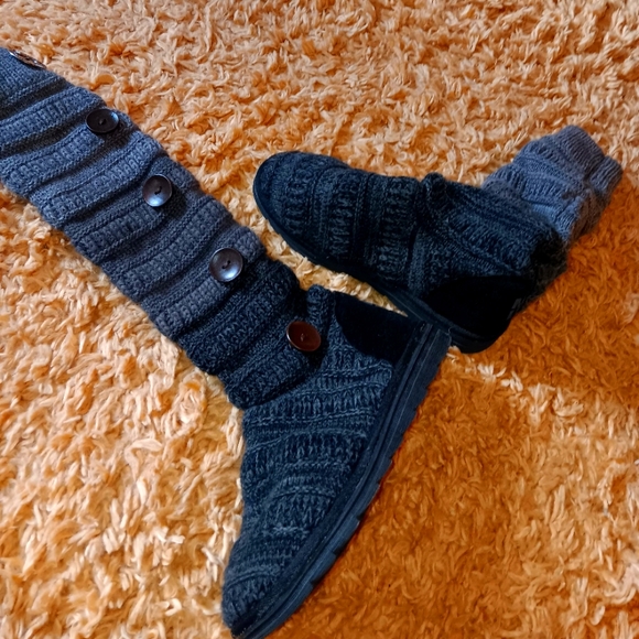 Muk Luks | Shoes | New Knee High Muk Luk Sweater Boots | Poshmark